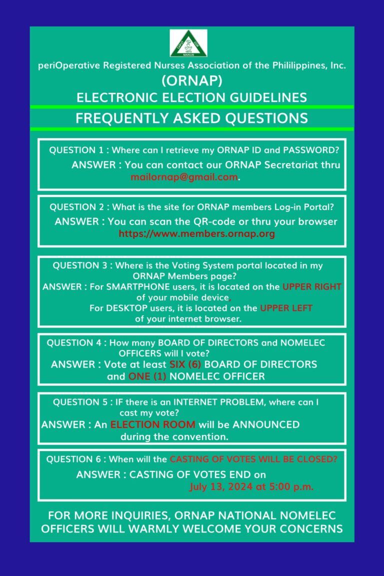 ORNAP | periOperative Registered Nurses Association of the Philippines ...