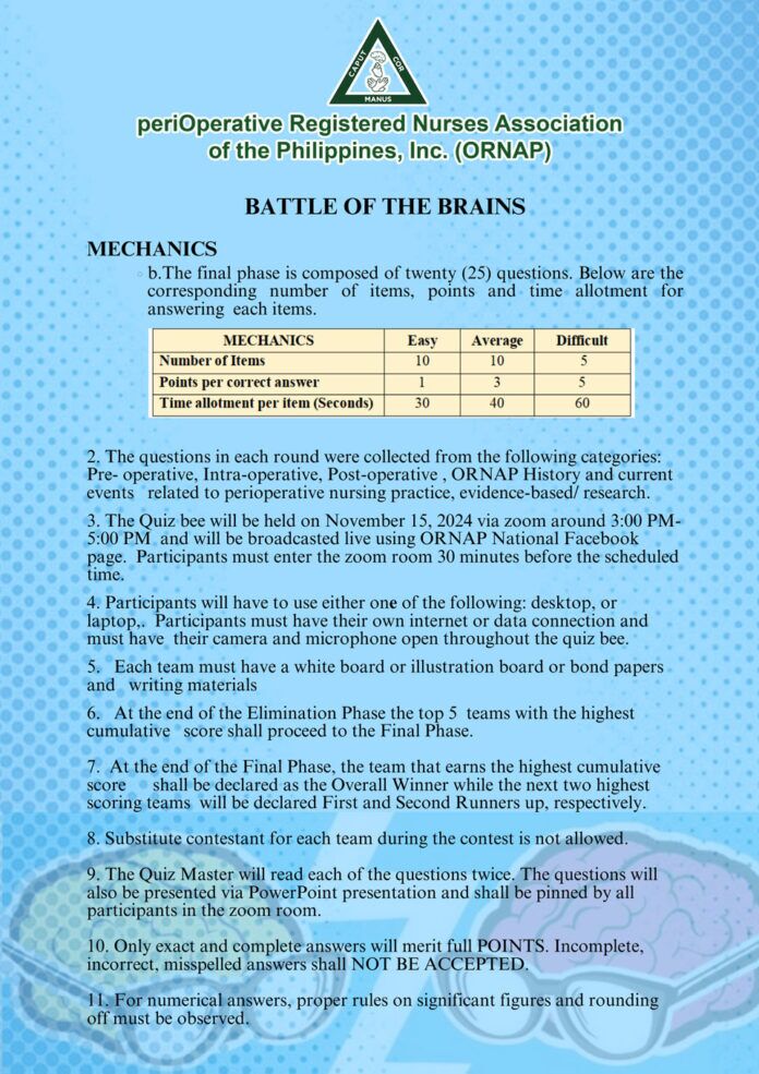 ORNAP | periOperative Registered Nurses Association of the Philippines ...